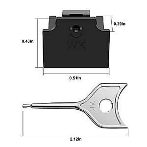 100Pcs RJ45 Port Lock with 5 Keys, Locking RJ45 Port/Dust Blocker,RJ45 Dust Cover Cap Female Port Plugs Protector,Compatible RJ45 Port Devices (Transparent)