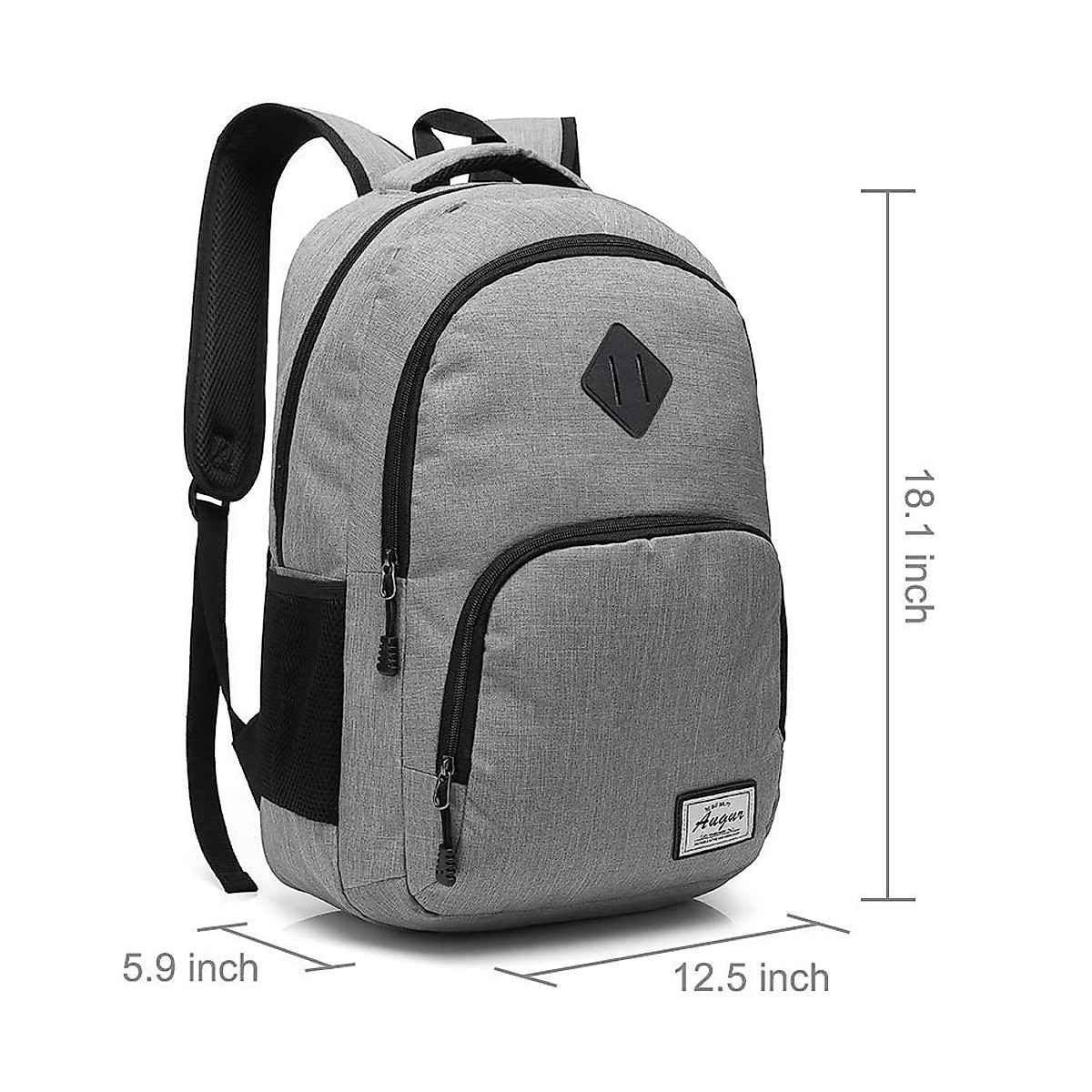 Oberhoffe Laptop Backpack Travel Backpack with USB Charging Port Anti Thief/Water Resistant College School Bookbag for Women Men Business Backpack Fit 15.6 inch Notebook (Grey)