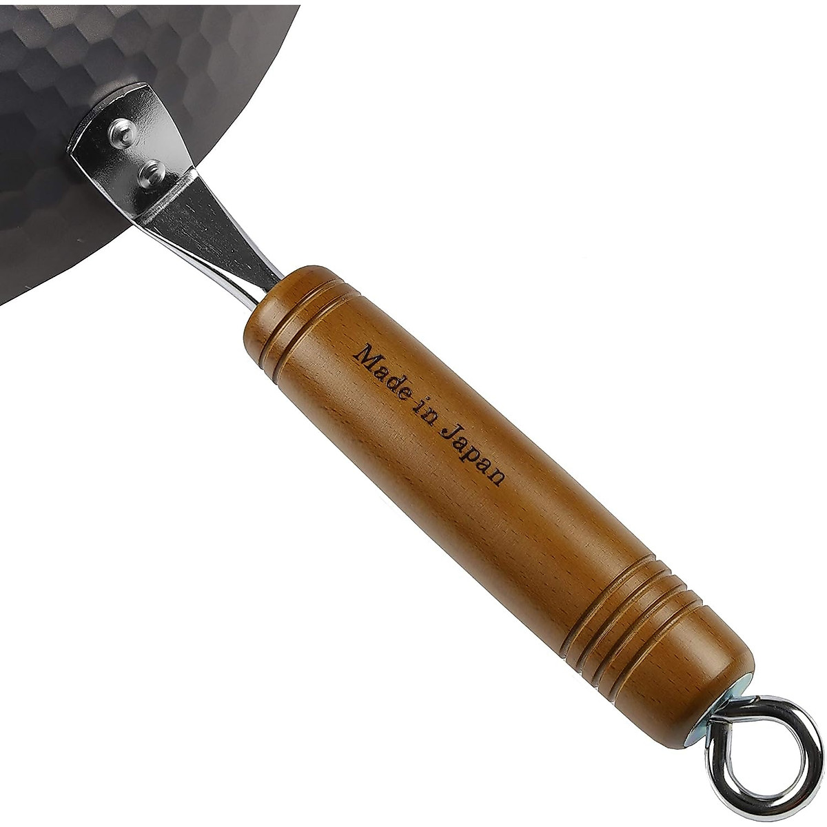 JapanBargain 4965, Small Peking Wok Stir Fry Pan Japanese Induction Cookware Traditional Chinese Nonstick Iron Wok 20cm, Made in Japan (7.8-inch)