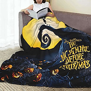 Halloween Blanket Horror Movie Skeleton Bedding Throw Blanket Flannel Plush Super Soft Sofa Blanket Children Adults 50"X40"