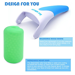 AFOUNDA Ice Rollers for Face and Eye, 2 Packs Skincare Tools, Facial Rollers for Face Wrinkles Fine Lines Puffiness Stick Massager Self Care Gifts for Men Women