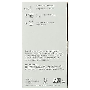 Tazo Organic Baked Cinnamon Apple Tea, 20 ct
