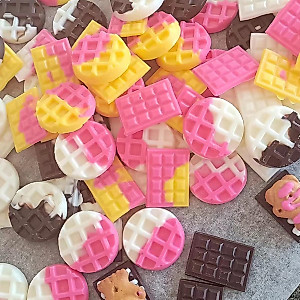 HYCSC 3 Pack Waffle Silicone Mold - 4 Cavity Square Waffle Silicone Mold, 18 Cavity Mini Round Waffle Mold, 20 Cavity Mini Square Waffle Pan, Non-Stick Silicone Waffle Mold for Baking