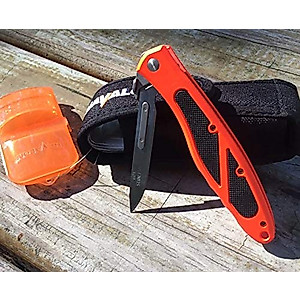 Havalon Piranta-Edge with Orange Handle with 12 Additional Crazy Sharp Blades (Piranta-Edge Orange/Dark Orange)