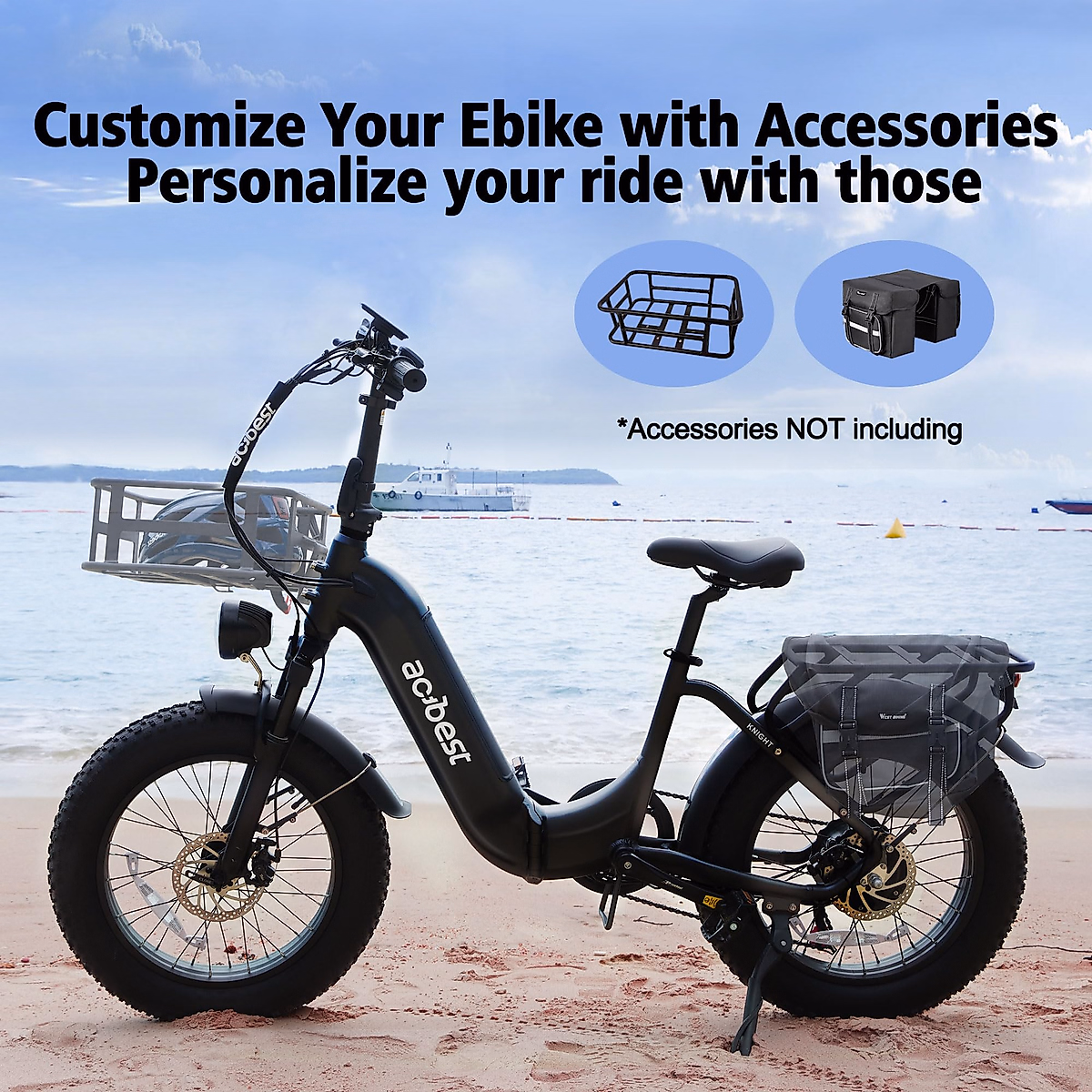 ACTBEST Electric Bike for Adults, 20" X4 Fat Tire Ebikes with Peak 1000W Brushless Motor, 648Wh Removable Battery, Step-Thru E Bicycle Bike up to 28MPH, 7-Speed, Knight