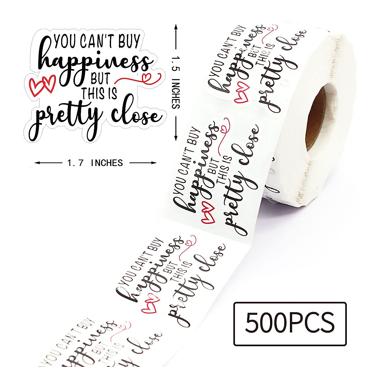 Littlefa 1.5” This is Pretty Close Stickers,Thank You Stickers,Bakeries Stickers,Handmade Stickers,Small Business Stickers, Envelopes Stickers, Gift Bags Packaging 500 PCS