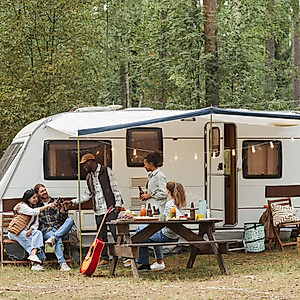 Camco Pop-Up Utility Container | Features Heavy Duty Liner & Zipper Close Lid | Holds 30-Gallon Kitchen-Size Trash Bags | Stands 2-Ft Tall & Collapses for RV Storage and Organization (42996)