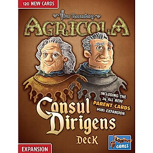 Agricola (Revised Edition) Consul Dirigens Deck Expansion | Farming Strategy Game | Advanced Board Game | Ages 12+ | 1-4 Players | Avg. Playtime 90 Mins | Made by Lookout Games, Multicolor (LK0142)