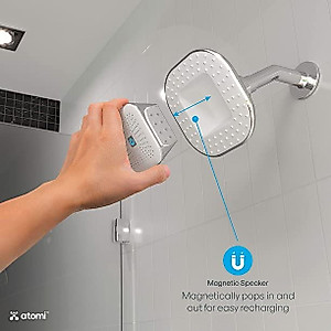 Atomi Removable Magnetic Bluetooth Speaker Showerhead