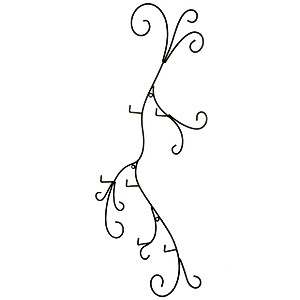 MyGift Wall Mounted Decorative Black Metal Vertical Plate Holder Display Stand, 3 Tier Rack for Large Collectible Plates