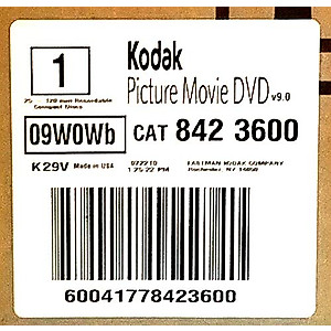 Kodak Picture Movie DVD, 25 ct Pack for use with Kodak Kiosks Only