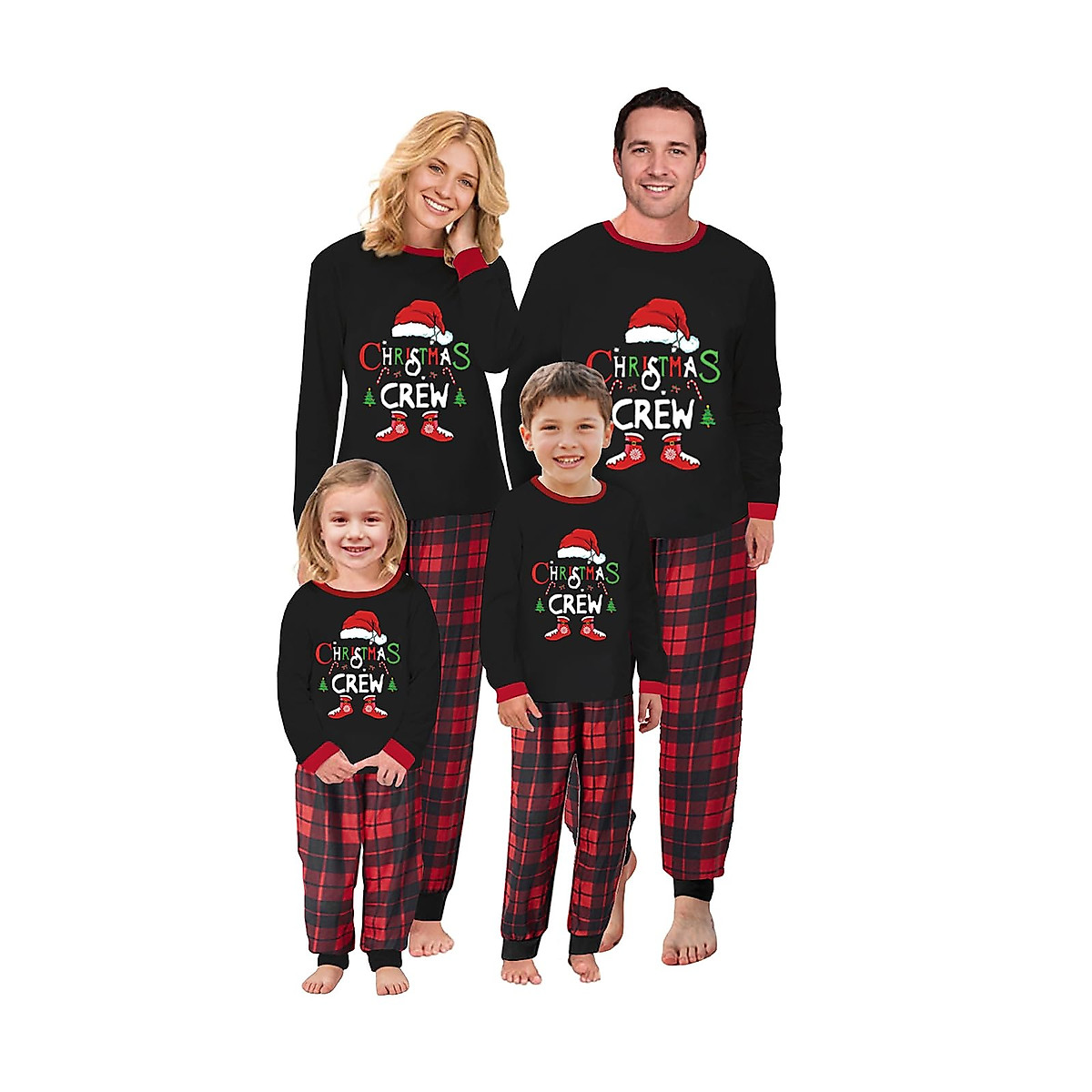 Lizxun Christma Pajama Family Christmas Pjs Matching Sets Christmas Pajamas for Family Cute Sleepwear for Women Men Teens Women Mom