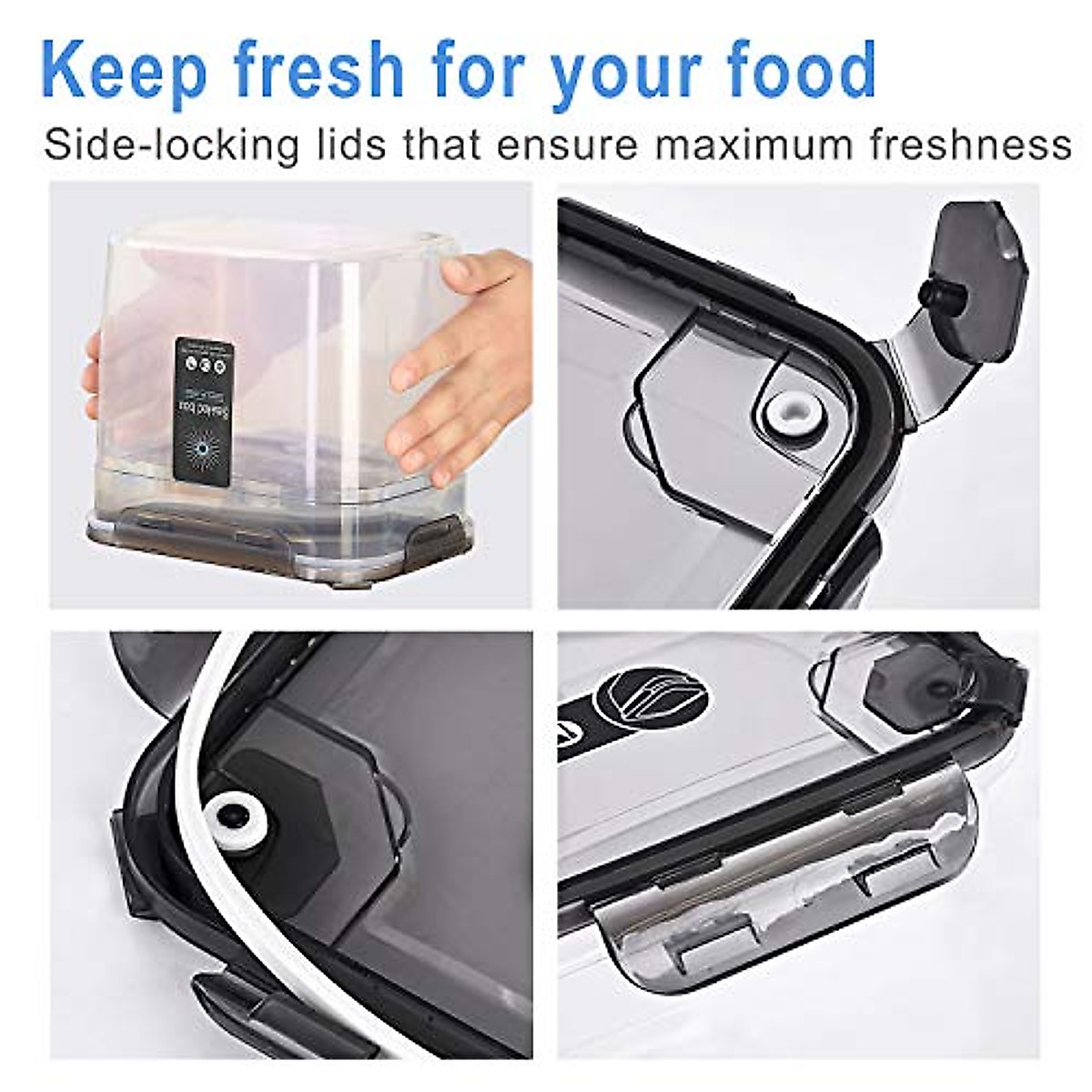 TINGFENG Cereal Containers Storage Set Airtight Food Storage Containers With Lids Flour And Sugar Containers(6 Pack)