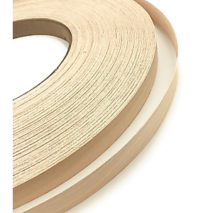 Birch 3" X 250' Roll Preglued, Wood Veneer Edgebanding, Iron on with Hot Melt Adhesive, Sanded to Perfection. Easy Application, Made in USA.