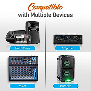 Pyle Portable Uhf Wireless Microphone System - Battery Operated Dual Bluetooth Cordless Microphone Set, Includes 2 Handheld Transmitter mic, Receiver Base, Aux, RCA, for PA Karaoke DJ Party -PDWM2125