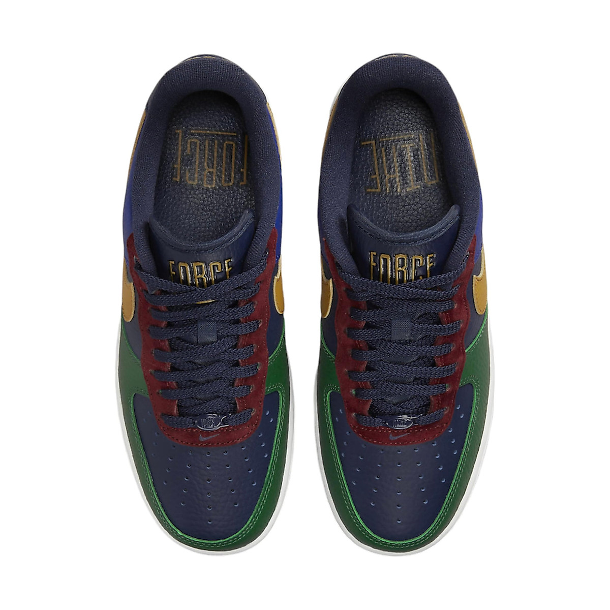 NIKE Women's Low-Top, Gorge Green Gold Suede, 8.5