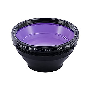 OMTech F Theta Lens for Fiber Laser Engravers, 110x110mm Replacement Optical Scanning Lens for 1064nm Fiber Cutter Marking Engraving Machines, Laser Etching Accessory Field Lens Upgrade, M85x1 Thread