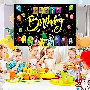 Anime Game Theme Party Supplies Cartoon Anime Party Supplies Kids Room Wall Decor Anime Theme Party Birthday Party Supplies Party Cake Table Decorations Baby Shower Banner -5X3.3FT