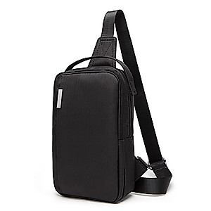 YUKABAN Sling Bag Water Resistant Shoulder Chest Crossbody Bags Sling Backpack for Men Women (Black)