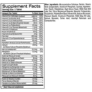 Geritol Multi-Vitamin Nutritional Support Tablets, Balance of 26 Essential Vitamins and Minerals, 100 Count (Pack of 2)