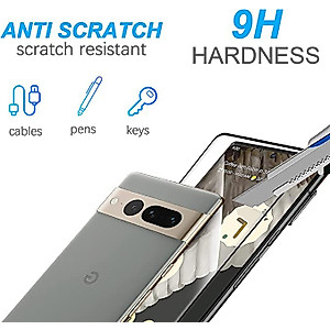 Group Vertical [2 Pack] Privacy Tempered Glass Screen Protector for Google Pixel 7 Pro, Waterproof and Shatter-Proof Google Pixel 7 Pro Screen Protector, 9H Hardness, Highly Responsive, Facial Recognition Enabled
