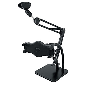 Rockville iSTAND 85 Dual Desktop Boom Arm + Gooseneck Mic/iPhone/iPad Stand