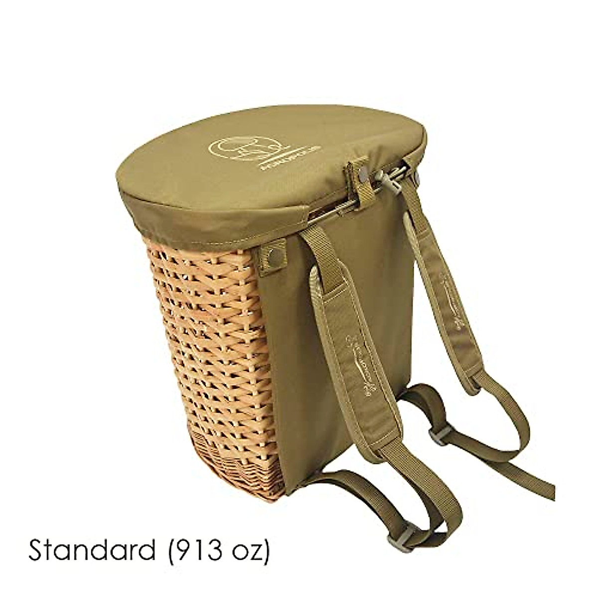 Acropolis Mushroom Foraging Bag - Wicker Basket for Adults and Kids - Haversack Bushcraft Bags - Gardeners Harvest Basket - Forage Pouch for Hiking, Morel Mushrooms, Camping, Hunting, X-Large, PHG-5