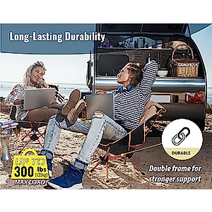 TREKOLOGY Portable Camping Chairs for Adults, YIZI 2.0 Portable Folding Camp Chairs, Adults Backpacking Chair Travel Chair Small Portable Chairs Lightweight Foldable Compact Camping Chair Hiking Chair