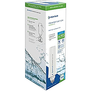 Pentair FreshPoint Replacement Cartridge for Easy Flow Undersink Water Filtration System, PFAS Water Filter, NSF Certified to Reduce PFOA/PFOS, Lasts Up to 1 Year or 3,000 Gallons