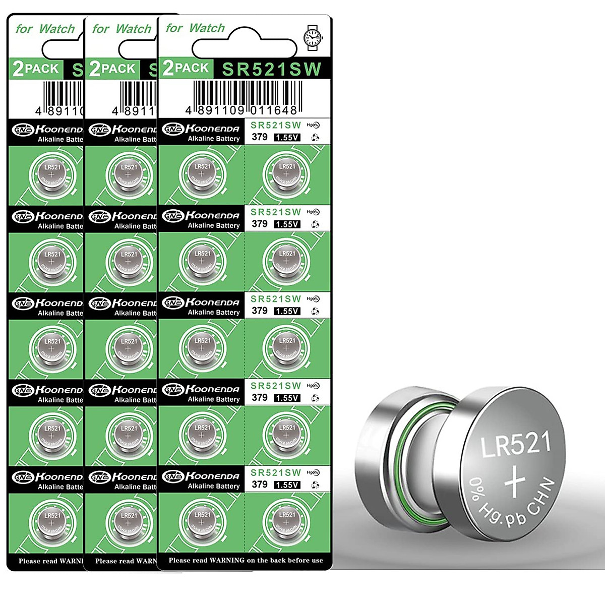 30pcs LR521 AG0 1.5V Alkaline Coin Batteries SR521SW 379 SR521 179 SR63 Watch Battery Button Coin Cell for Watches, Keychain Flashlight, Penlight, LED Propellers, Hot Toys