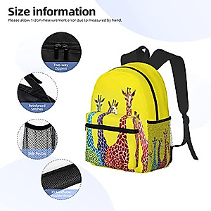 Backpacks Giraffe College School Book Bag Travel Hiking Camping Daypack