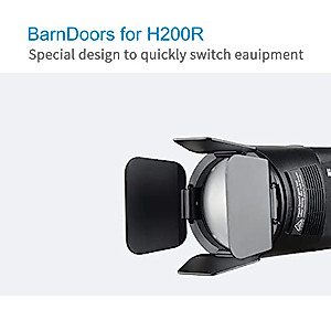 Godox H200R Ring Flash Head with Godox AK-R1 Accessories Kit