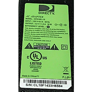 Original DirecTV H25 HD Receiver Power EPS10R1-15 AC Adapter 12V 1.5A 18W