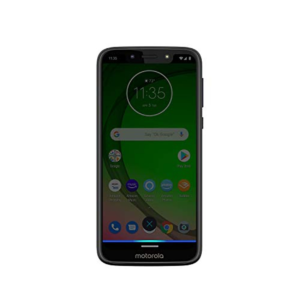 Moto G7 Play with Alexa Push-to-Talk – Unlocked – 32 GB – Deep Indigo (US Warranty)