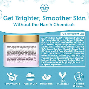 Era Organics Advanced Vitamin C Face Cream - Brightening and Nourishing with Jojoba Oil, Kakadu Plum for Fine Lines, Wrinkles