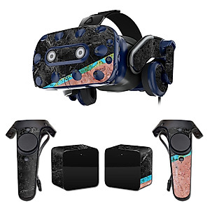 MightySkins Skin Compatible with HTC Vive Pro VR Headset - Cut Marble | Protective, Durable, and Unique Vinyl Decal wrap Cover | Easy to Apply, Remove, and Change Styles | Made in The USA
