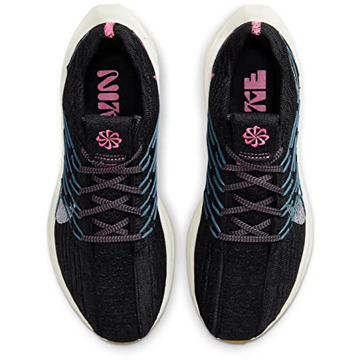 Nike Women's Pegasus Turbo Running Shoe (Black/White/Anthracite/Aqua, us_Footwear_Size_System, Adult, Women, Numeric, Medium, Numeric_8_Point_5)