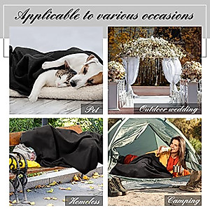 60 Pcs 50" x 60" Fleece Blanket Bulk Polar Black Throw Blankets Solid Polyester Microfiber Blankets Soft Cozy Blanket for Wedding Favors Pet Homeless Home Bed Sofa Office Travel Camping Outdoor