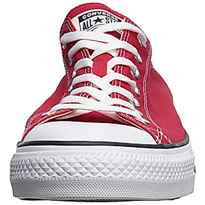Converse Low TOP RED Chuck Taylor Sneakers, Red, 11 Women/9 Men