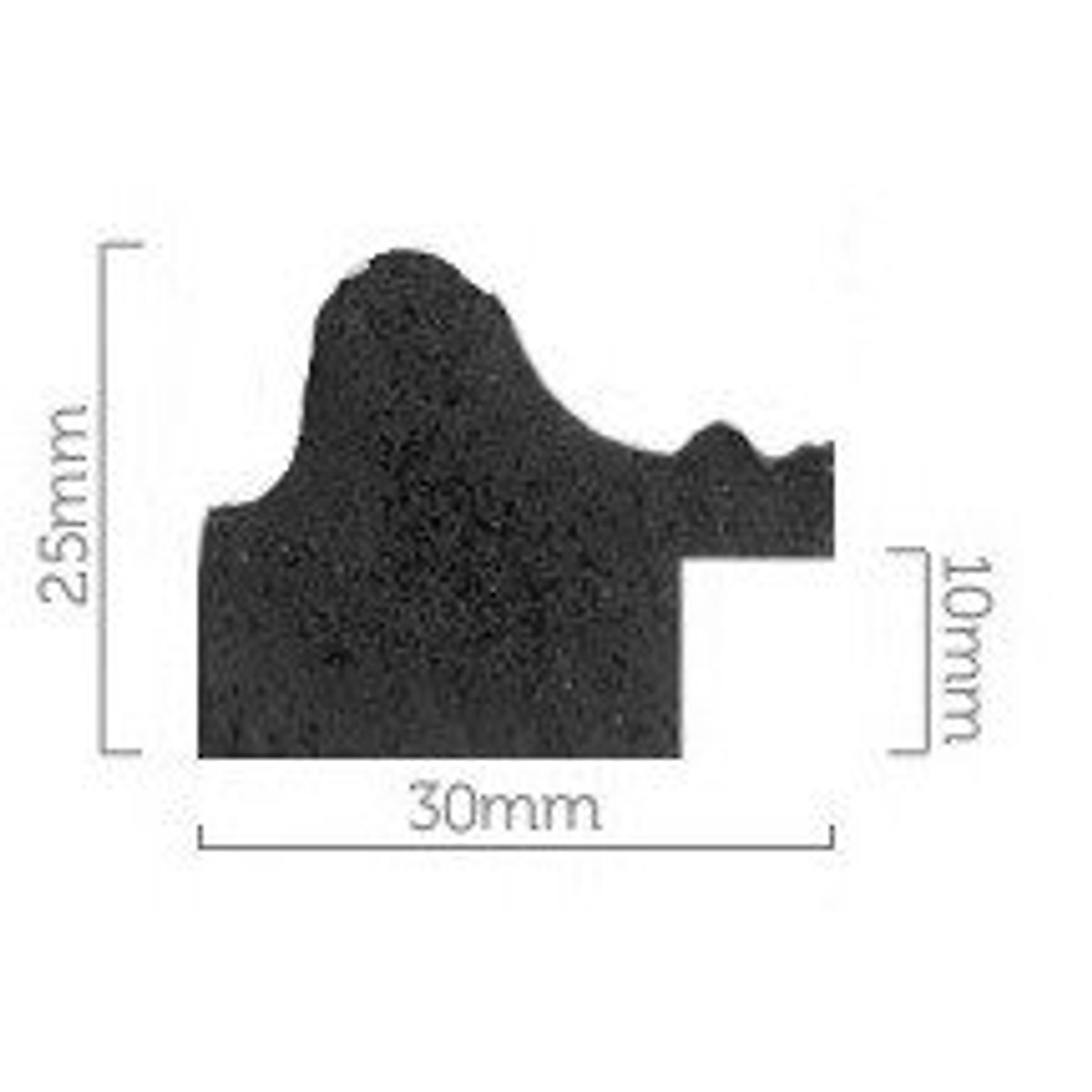 FRAMES BY POST Shabby Chic Picture Photo Frame, Gold, 50 x 40 cm Image Size 16 x 12 Inches (Plastic Glass)