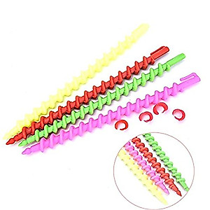 Coobar 35Pcs Plastic Barber Hairdressing Spiral Hair Perm Rod Salon Tool Durable