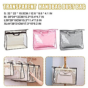 TPALPKT Handbag Storage Organizer Dust Bags Purses Handbags Dust Cover Closet Clear Protector Organizers Storage Closet Purse Bag Bag