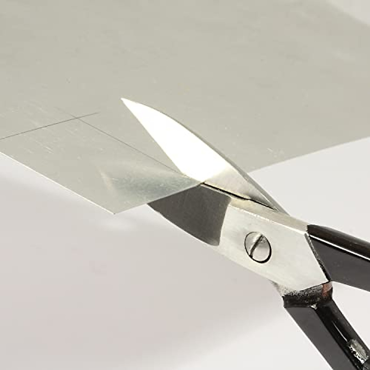 The Beadsmith Metal Plate Shears – 7 inches (178mm) – Steel Blades – Comfort Grip with Single-Leaf Spring Handle – Tool for Cutting Stamping Blanks, Sheet Metal (Up to 20 gauge) and Craft Wire