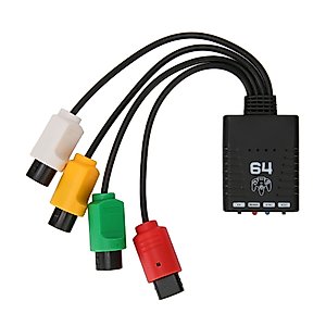 Wireless Controller Adapter for N64 Console, Multiplayer Bluetooth Controller Adapter Support 4 Player, for Xbox One S, Xbox Series X S, Switch Pro, , Retro Bit, PS3, Ps4,