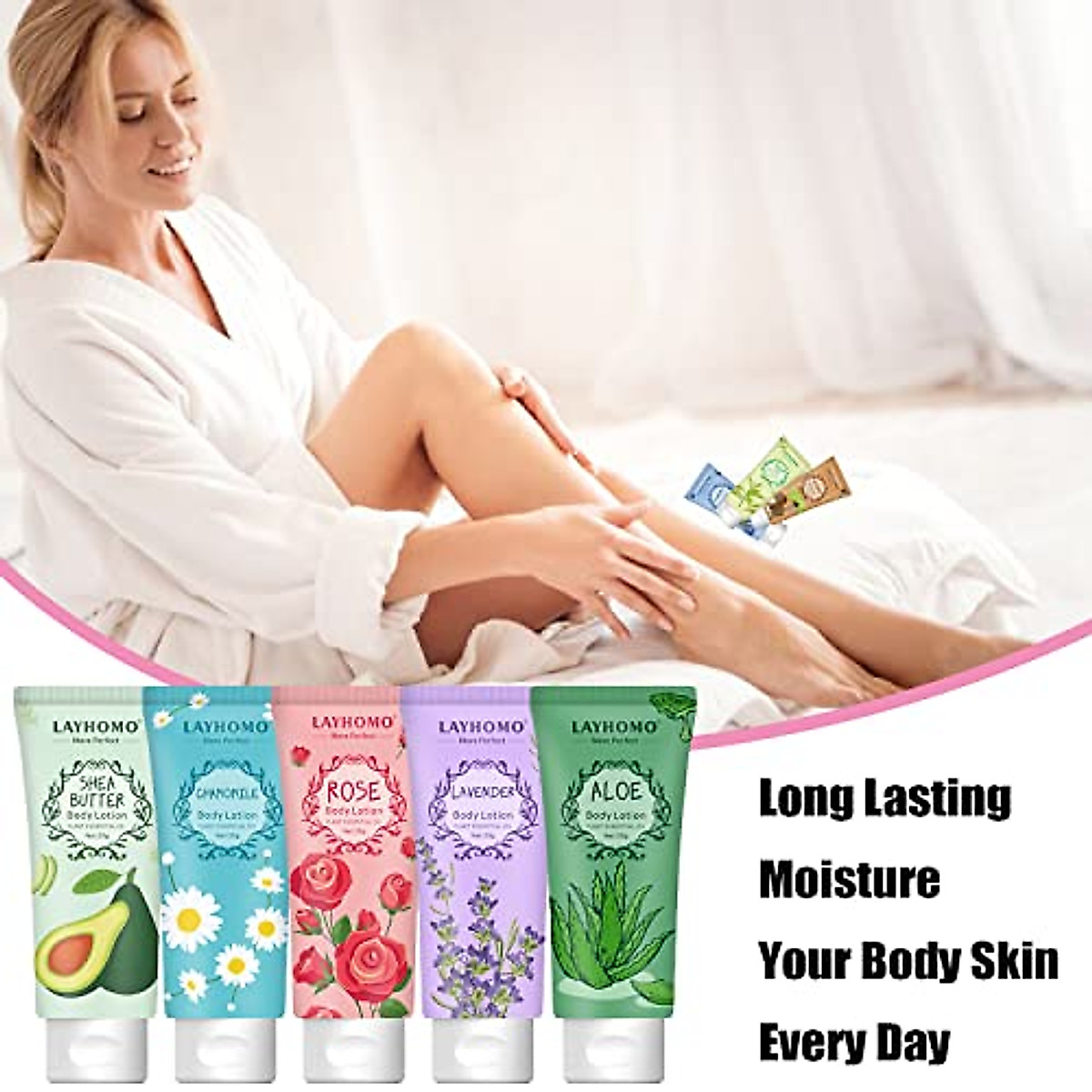 20 Pack Mini Body Lotion Gift Bulk for Dry Skin, Travel Size Small Body Cream With Shea Butter,Natural Fragrance Moisturizing Body Lotion for Women,Gift Sets for Bridesmaid,Nurses,Teacher,Workers,Bridal Shower Favors,Baby Shower Favors Birthday Christmas