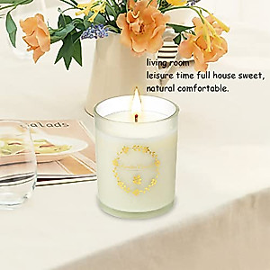 Scented Candles, Vanilla + Gardenia, Scented Jar Candle - 2 Pack Aromatherapy Scented Candles, Long Lasting Soy Wax Candle, Festive,Stress Relief, Holiday Decor Aromatherapy Candles