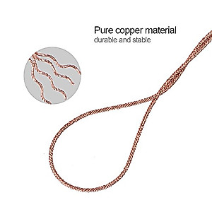 2 Pack Speaker Wire Subwoofer Woofer Wire Repair 8 Strands Braided Copper Wire(1 m)