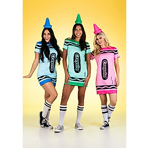 Green Crayola Crayon Women's Costume - Dress, Hat, Headband