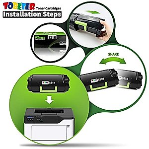 ToBeter MS810 Remanufactured High Yield Toner Cartridge for Lexmark 521H 52D1H00 for MS710 MS711 MS810 MS810n MS810dn MS811 MS811dn MS812 MS710dn MS710n MS711dn MS810de MS810dtn Printer(Black, 1 Pack)
