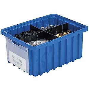 Akro-Mils 42105 6 Pack Plastic Divider for Akro-Grid Slotted Stackable Dividable Storage Tote Container Box, Compatible with 33105, Long Divider